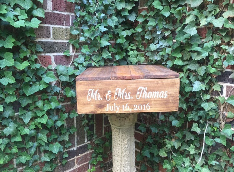 Wedding box wedding cake stand rustic cake stand | Etsy