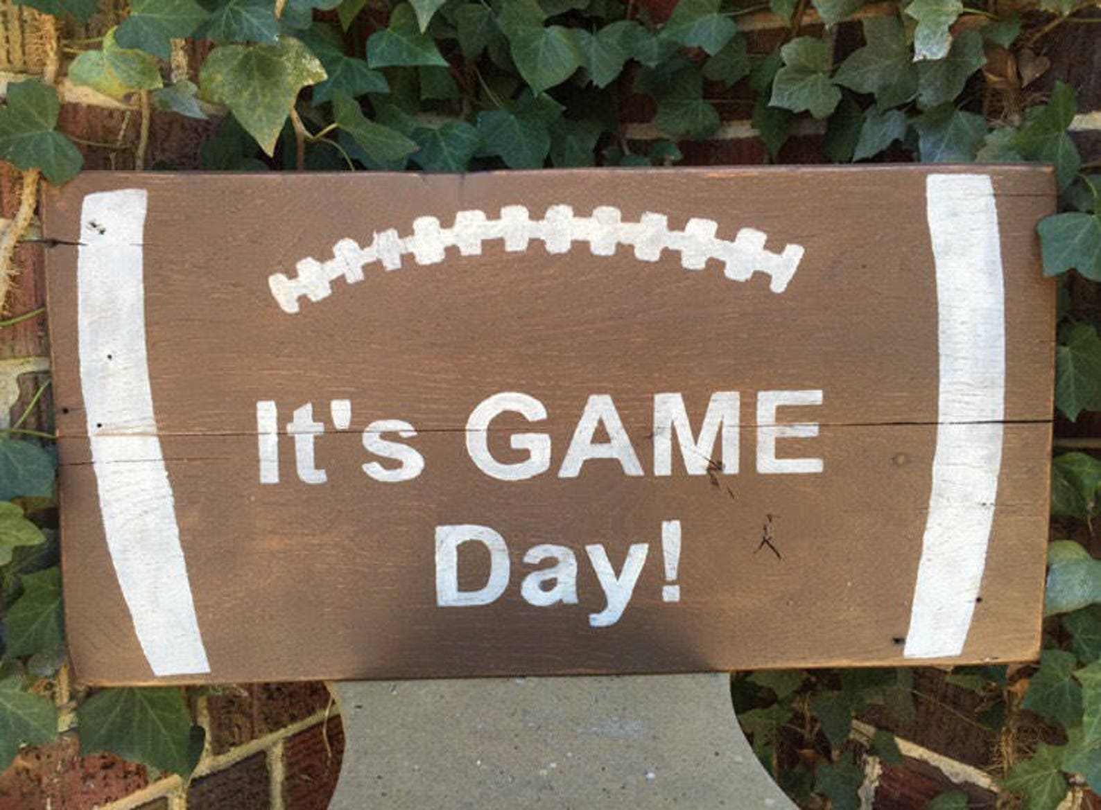 Football Sign Personalized Football Sign Wood Football Sign | Etsy