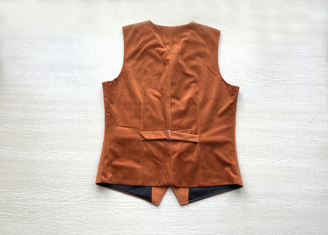 Mens Vest Burnt Orange Velvet Wedding Prom Waistcoat Tailored - Etsy Canada