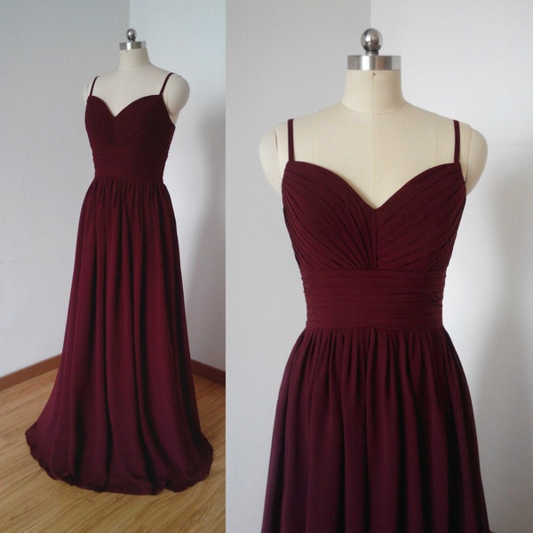 Burgundy Chiffon - Etsy
