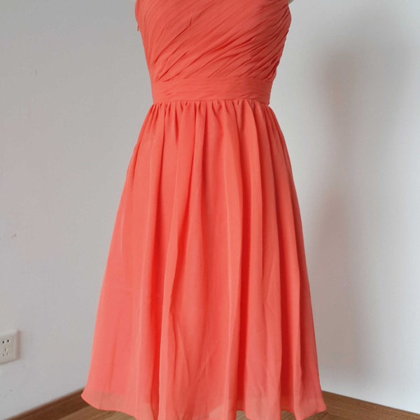 Coral Bridesmaid Dress - Etsy