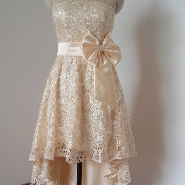 Short in Front Long in Back Dress - Etsy