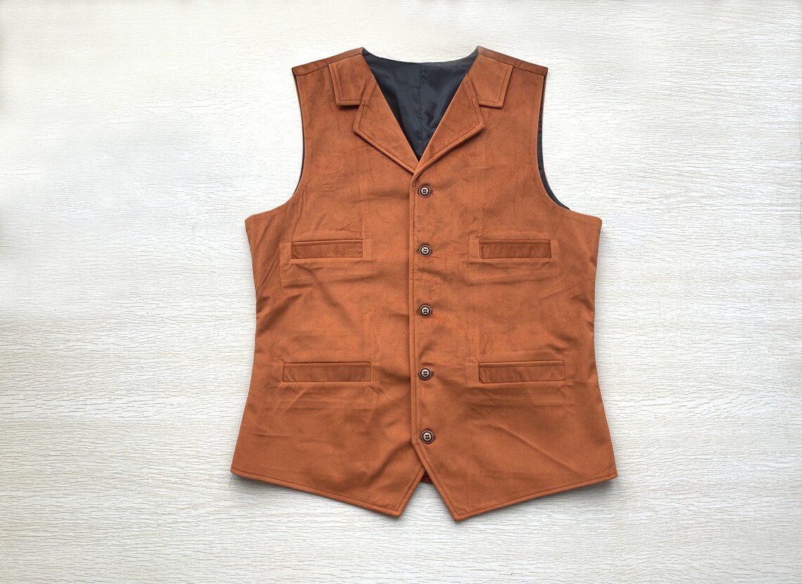 Mens Vest Burnt Orange Velvet Wedding Prom Waistcoat Tailored - Etsy