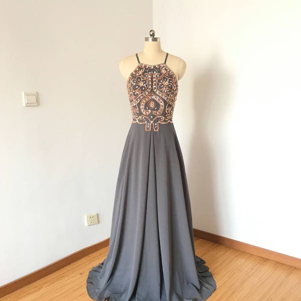 Grey Prom Dresses - Etsy