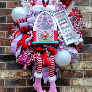Christmas Elf Wreath, Elf Wreath, Light up Wreath, Believe Wreath ...