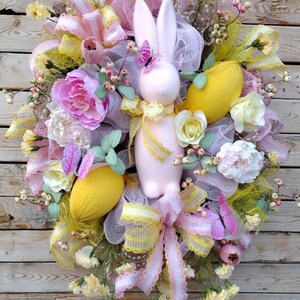 Easter Bunny Wreath for Front Door Spring Wreath Bunny - Etsy