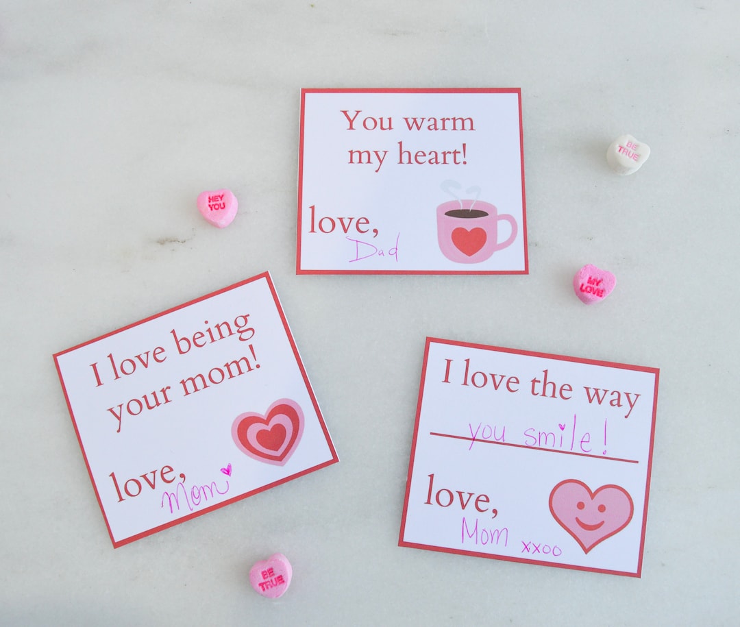 Valentine Lunch Box Notes - Etsy