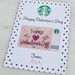 Starbucks Gift Card Holder - Valentine's Day - Teacher Gift - Etsy