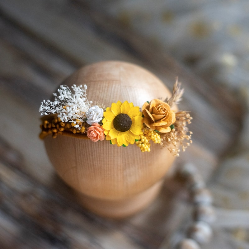 Sunflower Headband - Etsy