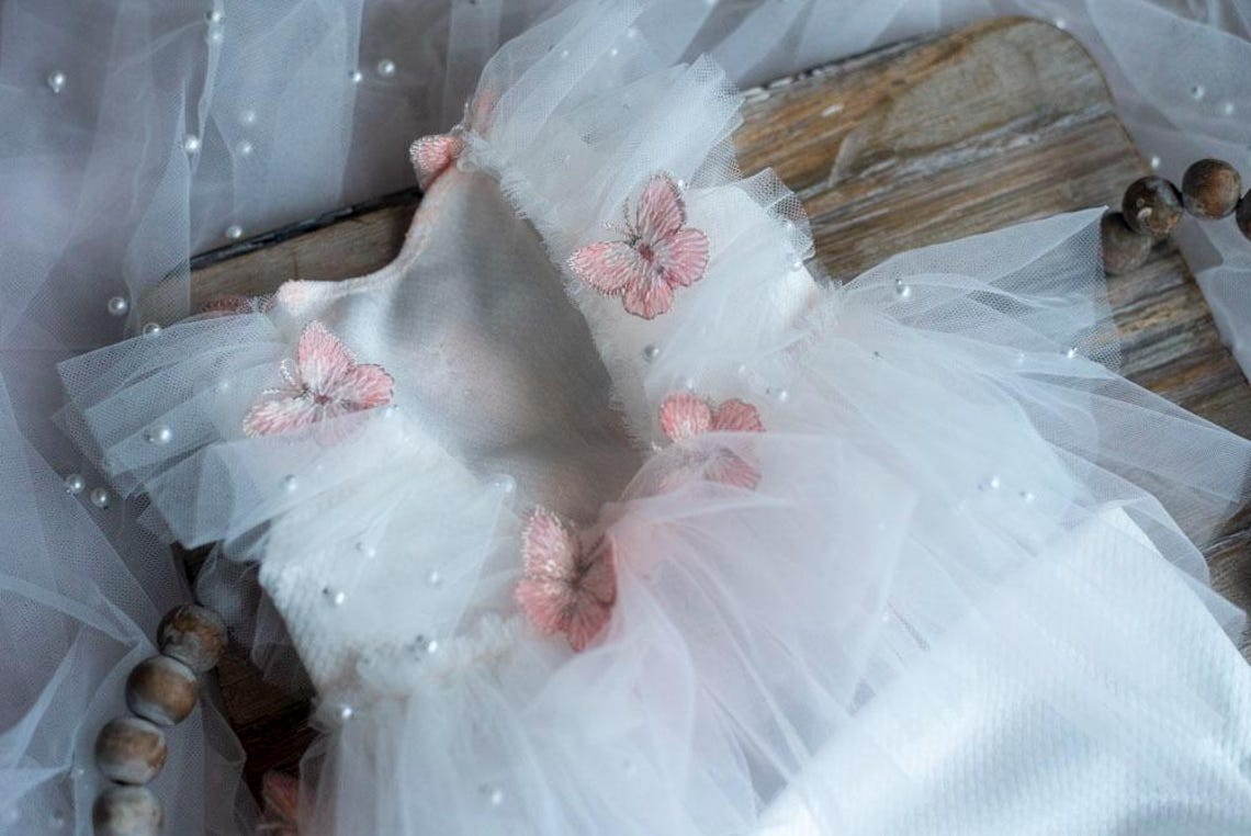 Newborn Butterfly Set, Baby Girl Set, Butterfly Tulle Set, Newborn Top ...