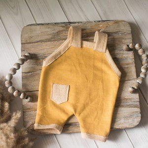 Newborn Overall, Mustard Boy Outfit, Newborn Romper, Baby Boy Romper ...
