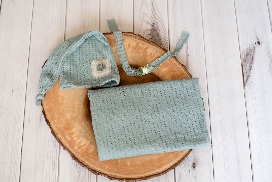 RTS, Sage Stretch Wrap and Tieback Set, Stretch Wrap and Hat Set ...