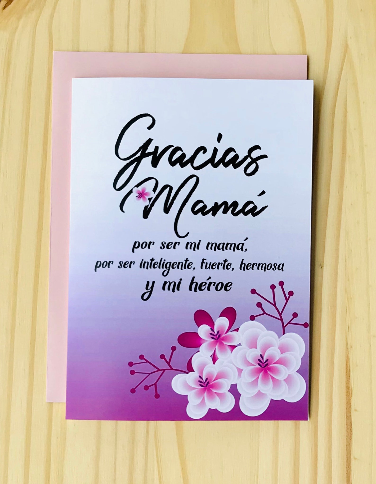 Mother's Day Card Dia De Las Madres Gracias Mama | Etsy