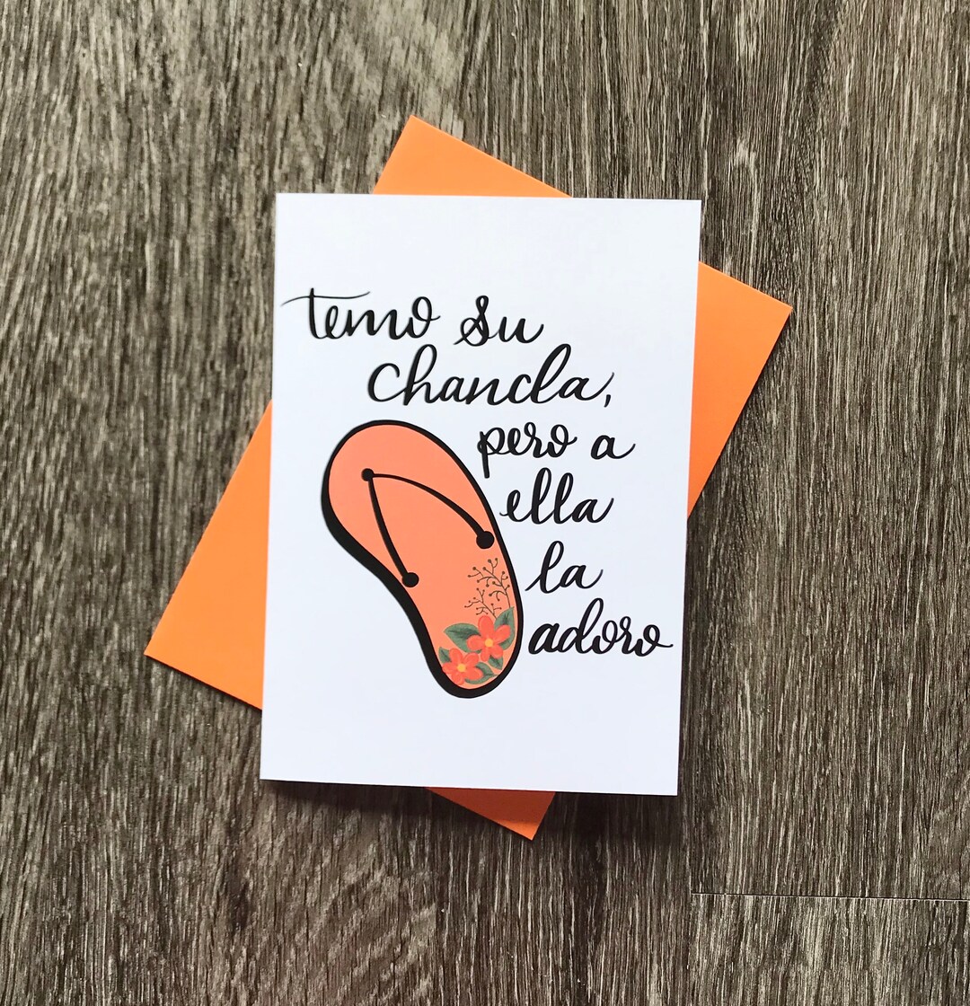 Spanish Chancla Card Dia De Las Madres Mother's Day Mom - Etsy
