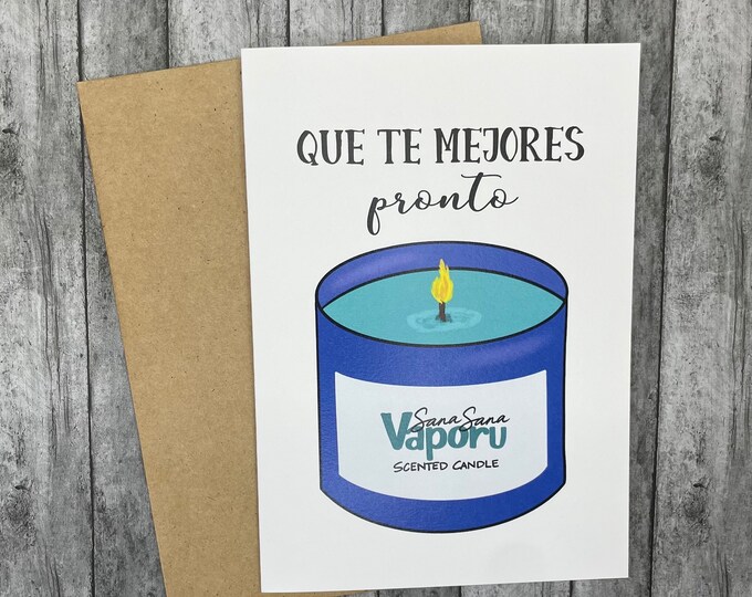 Que Te Mejores Pronto, Get Well Soon, Spanish Card - Etsy Que Te Mejores Pronto, Get Well Soon, Spanish Card - Etsy