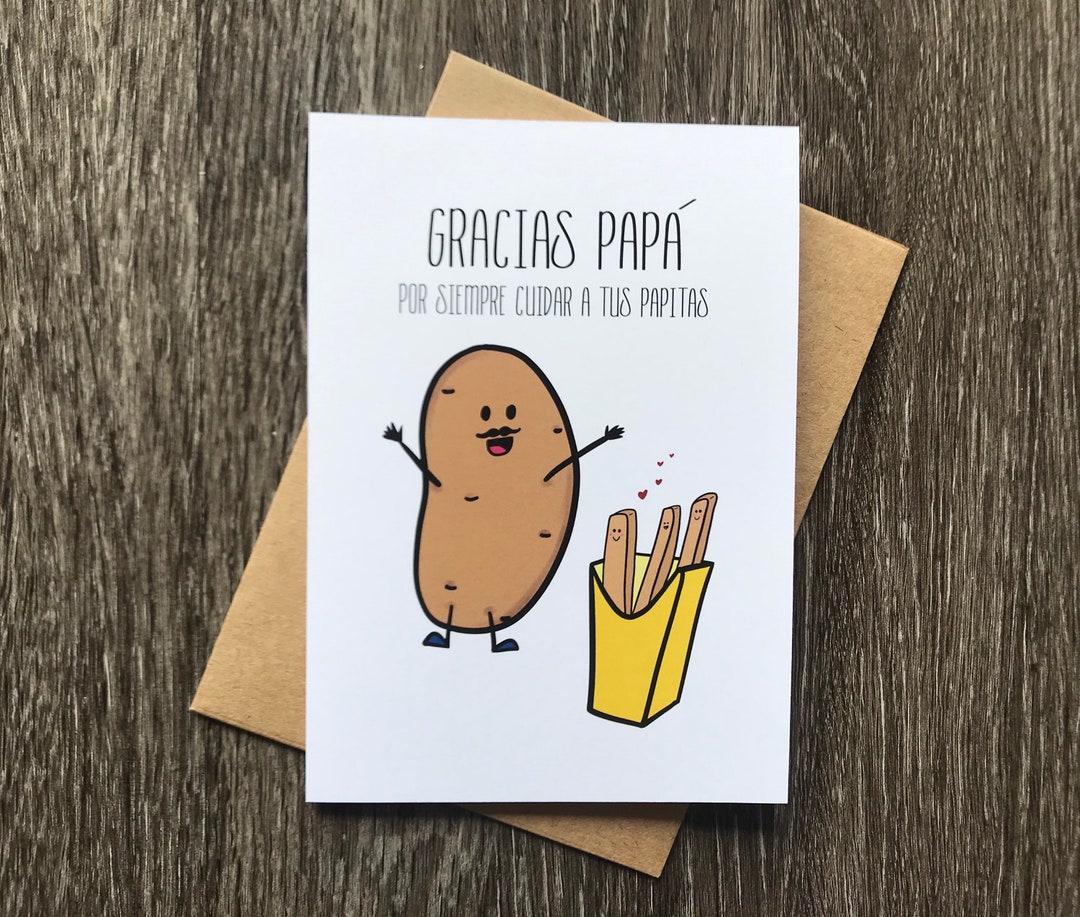 Gracias Papá Tarjeta Para Papa Dia Del Padre Spanish Fathers Day
