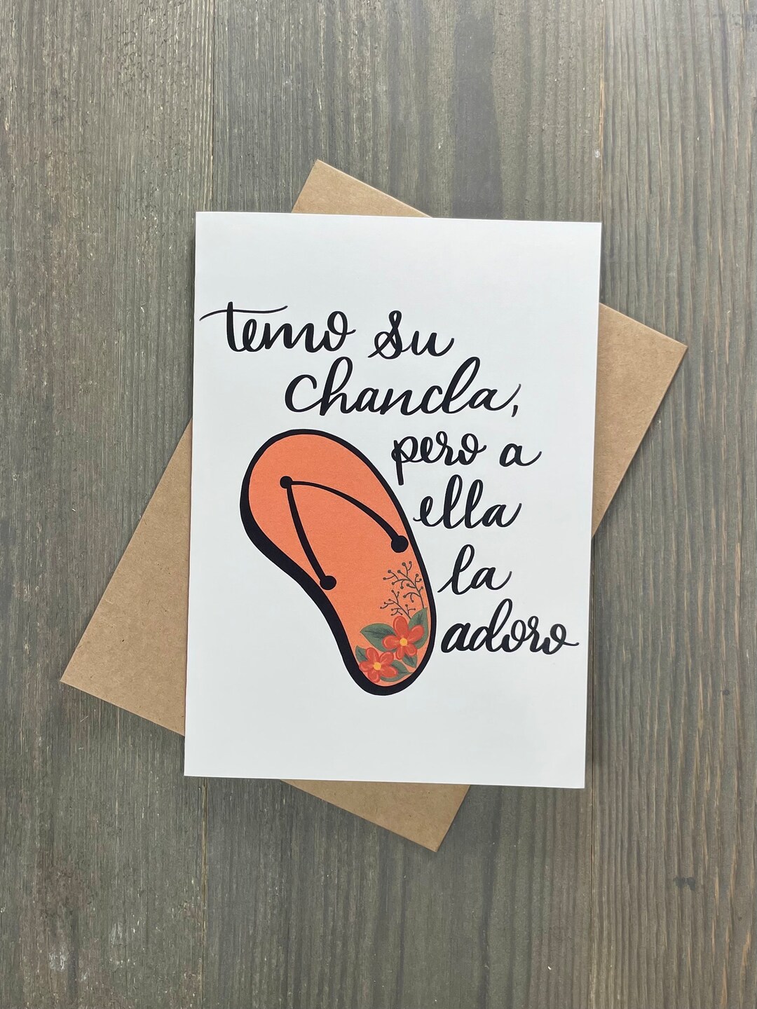 Spanish Chancla Card, Dia De Las Madres, Mother's Day, Mom Card, Carta ...