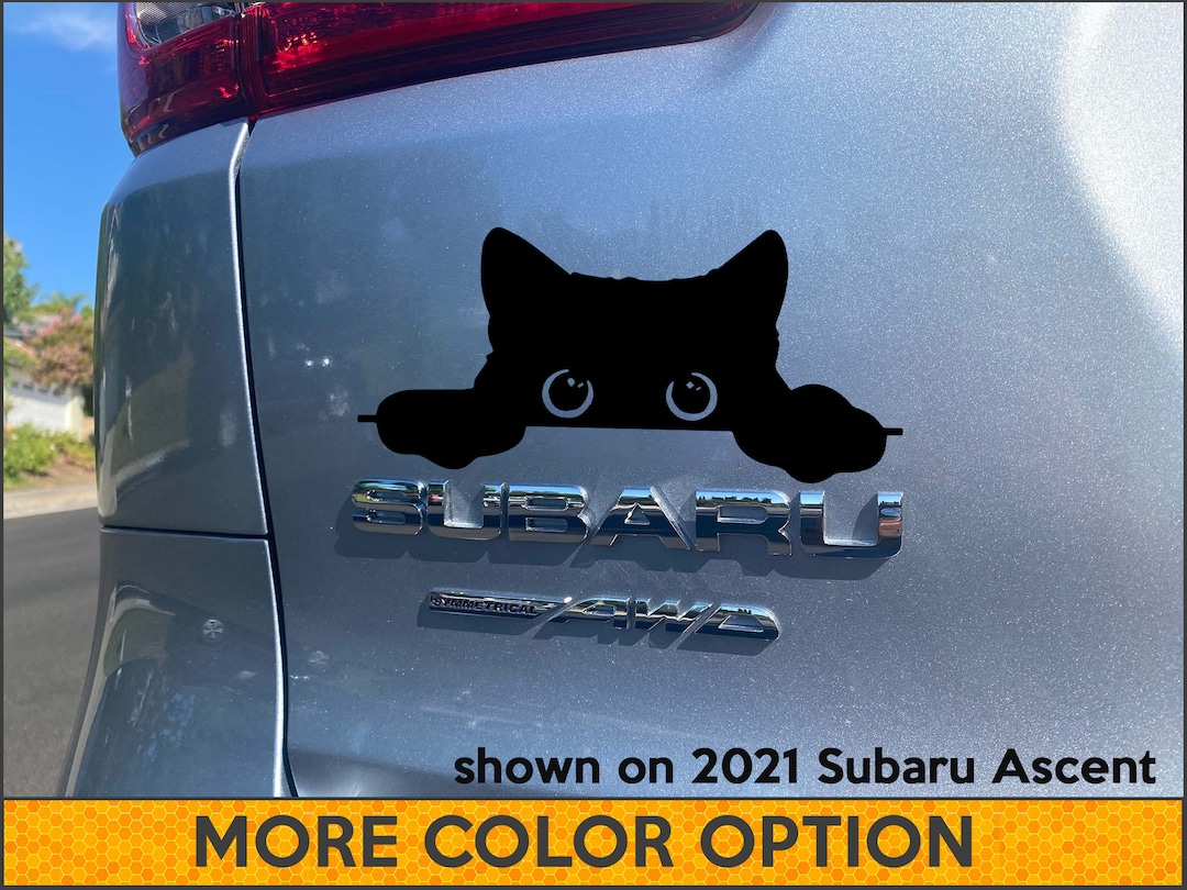Cat Decal , Car Emblem Graphic, Sticker for Trunk Rear, Subaru - Etsy