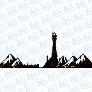 Eye of Sauron in Lord of the Rings, Trees and Mountain Decal , Car ...