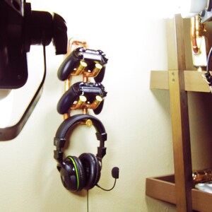 Steampunk Industrial Dual 2 Console Controller Headset Rack / Holder - Etsy