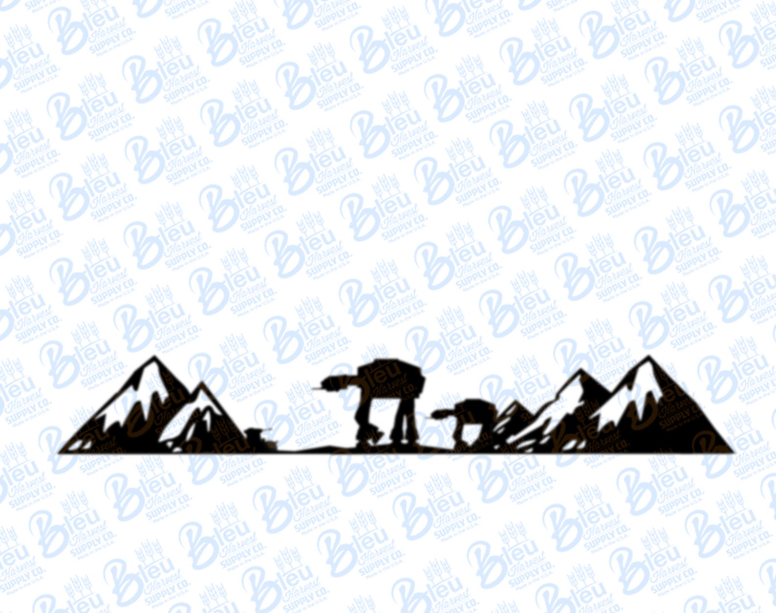 Hoth Battle Star Wars Trees and Mountain Decal Car Emblem - Etsy