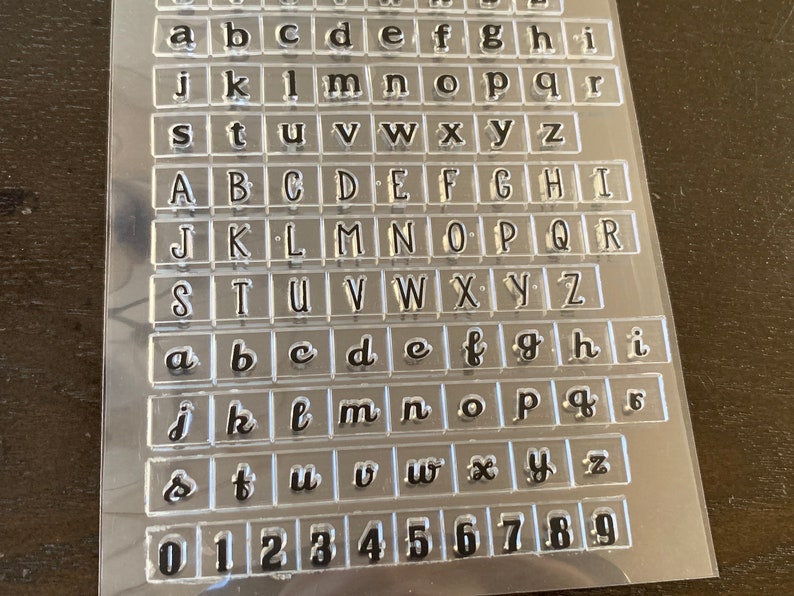 114 Pc Alphabet Letters and Numbers Bullet Journal Planner - Etsy