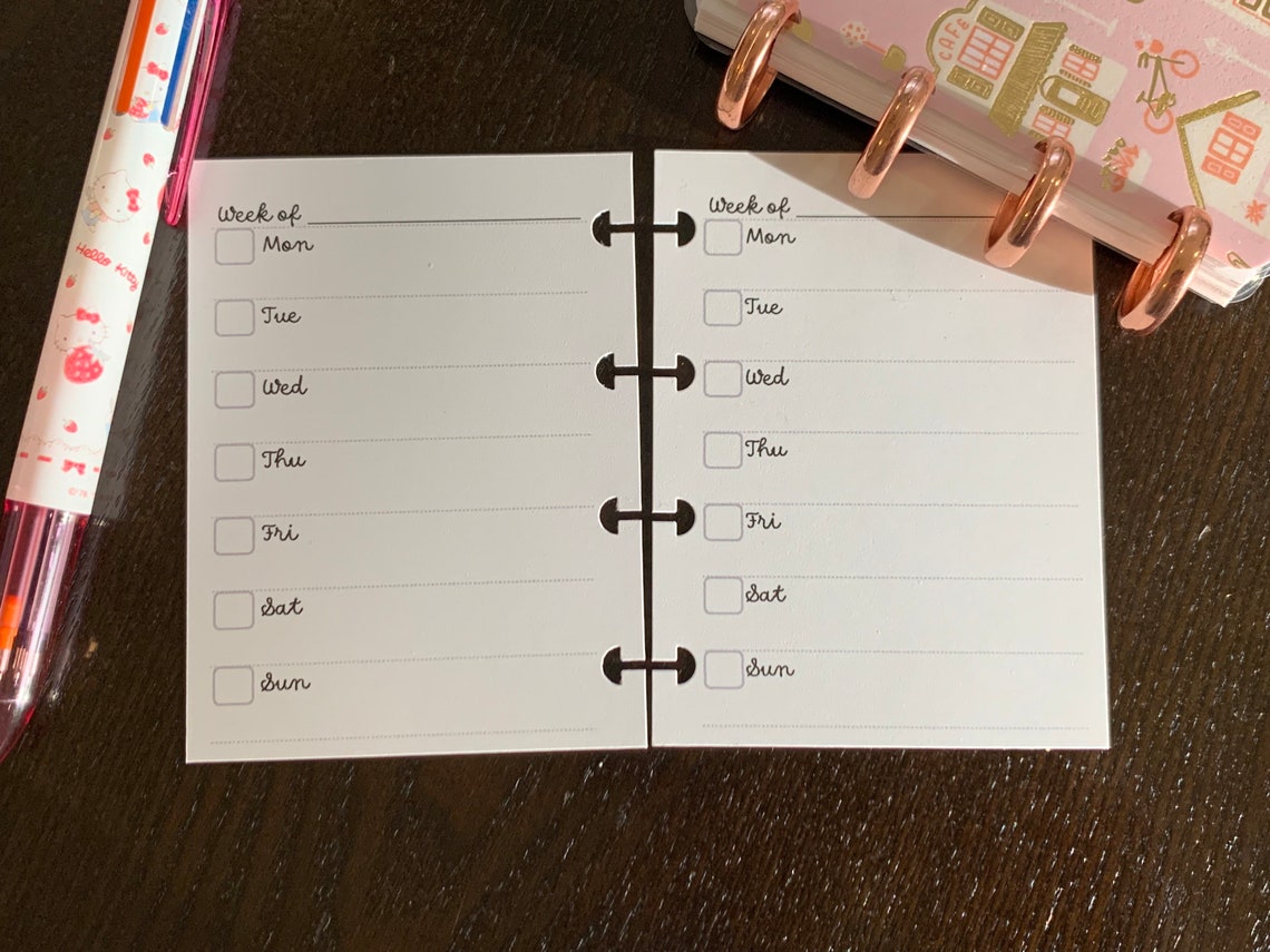 Happy Planner Micro Notes 3 X 4 Disc Planner Daily Weekly - Etsy