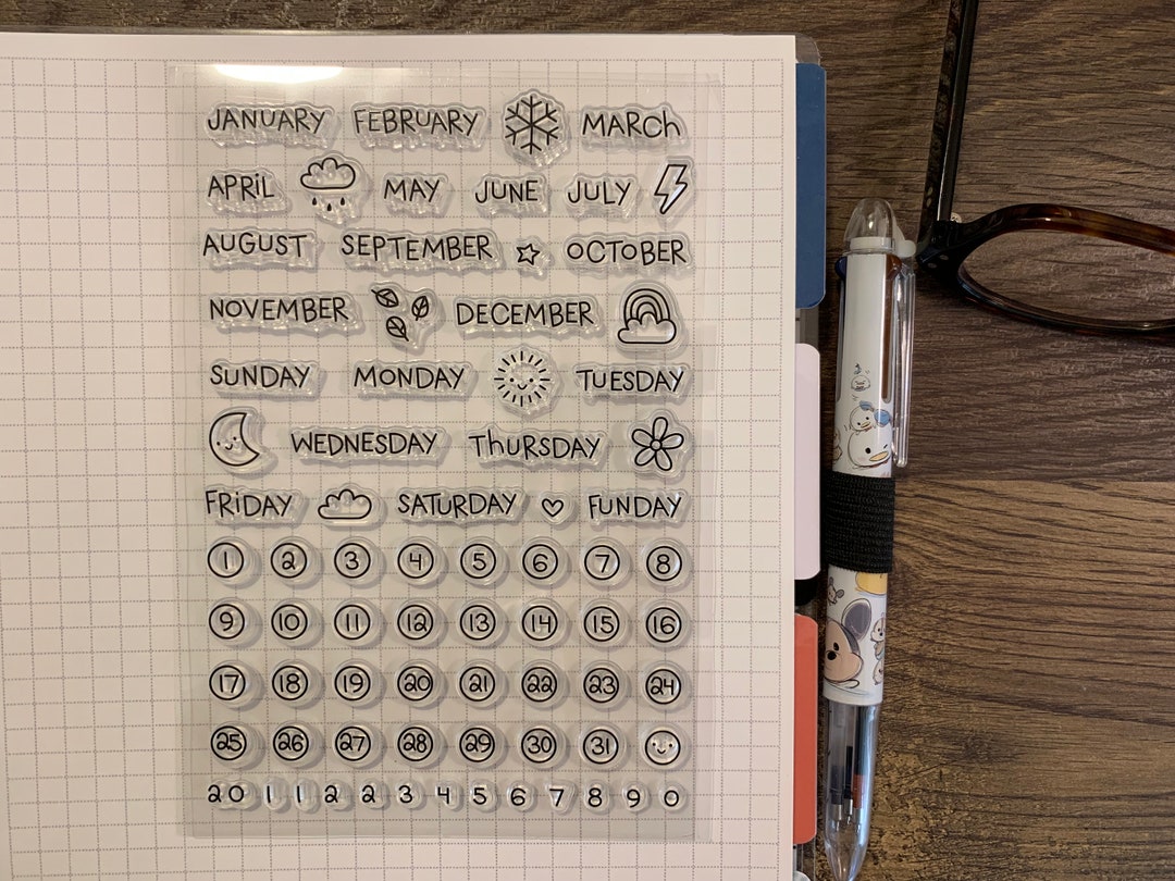 76 Pc Monthly Calendar Weather Tracker Diary Scrapbook Journal Planner ...