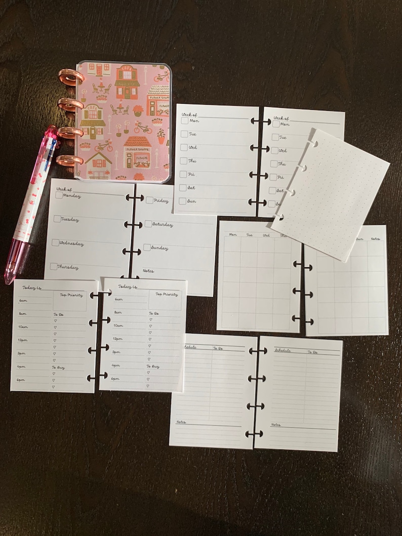 Happy Planner Micro Notes 3 X 4 Disc Planner Daily Weekly - Etsy