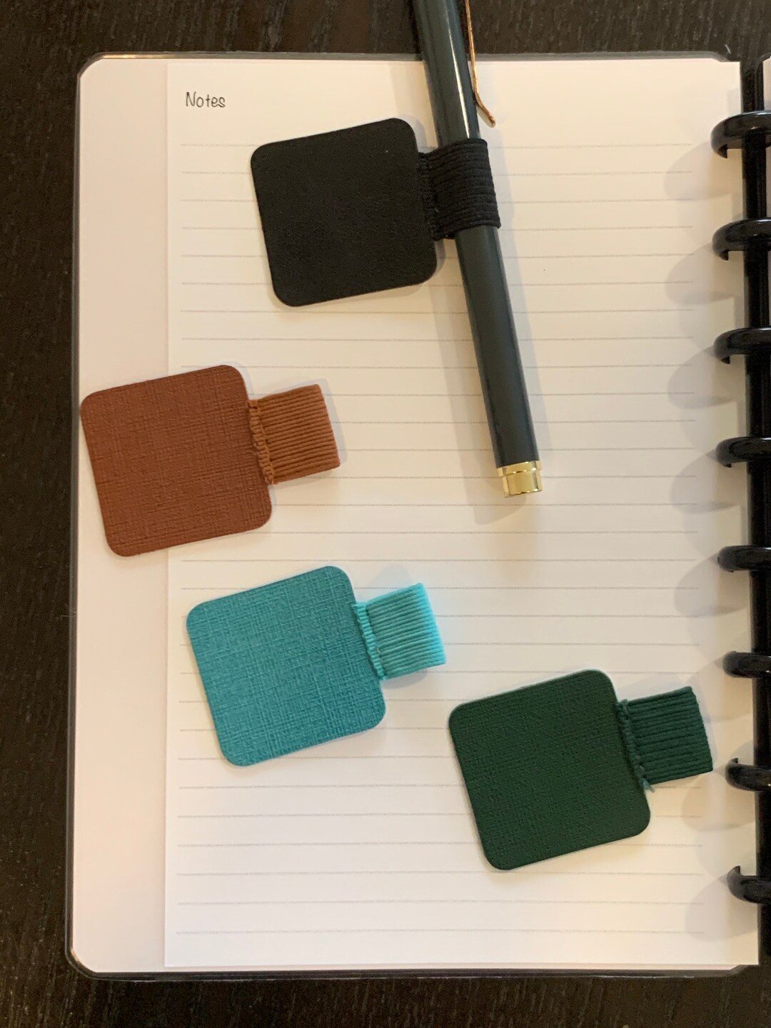 Self Sticking Leather Like Pen Loop/ Pen Holder for Your Planner ...