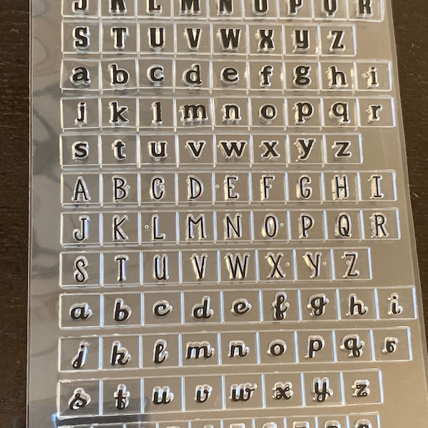 Clear Alphabet Stamps - Etsy
