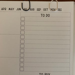 Cute Tiny Black or White Mini Paper Clips. 10 Pieces for Your Planner ...