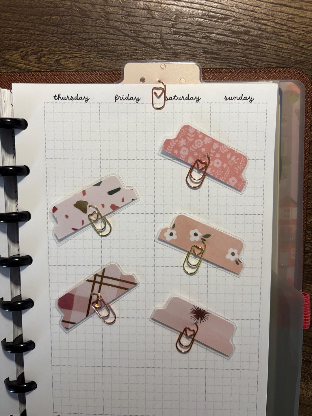 Laminated Reusable Repositionable Tab Dividers/ Paperclip Bookmarks for ...