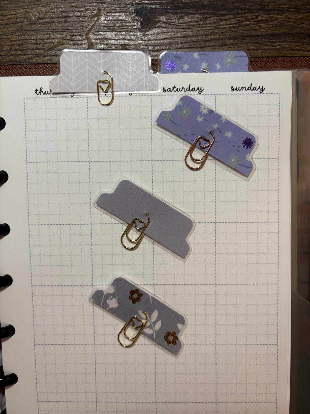 Laminated Reusable Repositionable Tab Dividers/ Paperclip Bookmarks for ...