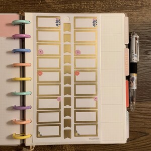 Clear Plastic Disc Planner Page Protector Storage Pocket for Classic ...