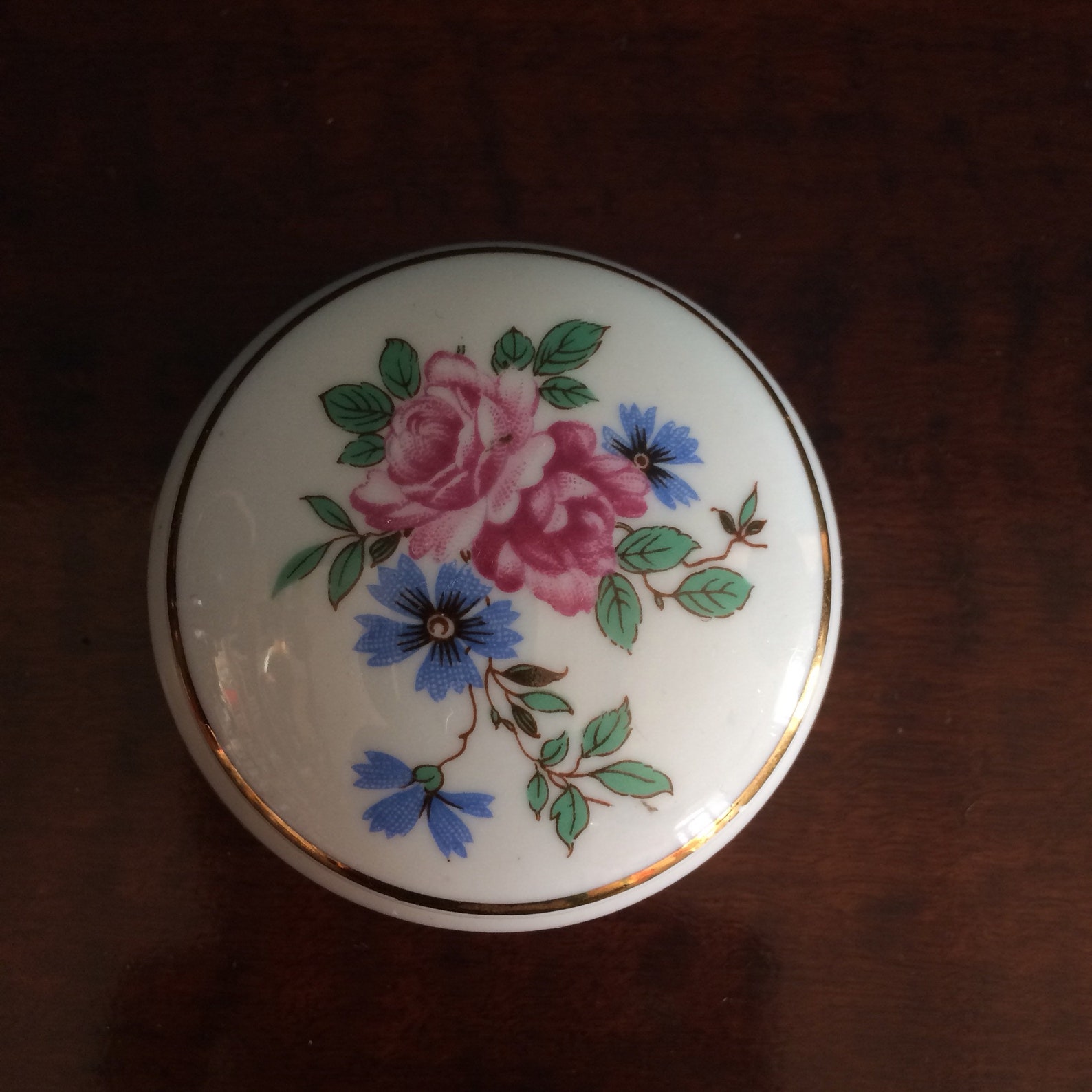 Vintage Small Porcelain Box Made of Limoges Porcelain With - Etsy