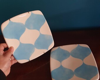 Mid Century Plates | Etsy