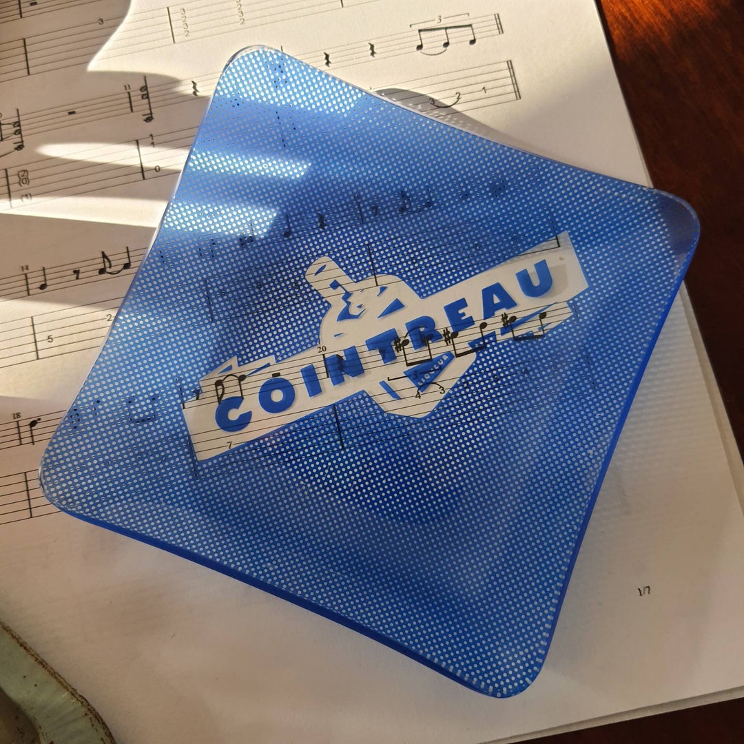 Vintage Collectible Cointreau Liquor Advertising Ashtray Tray Blue ...