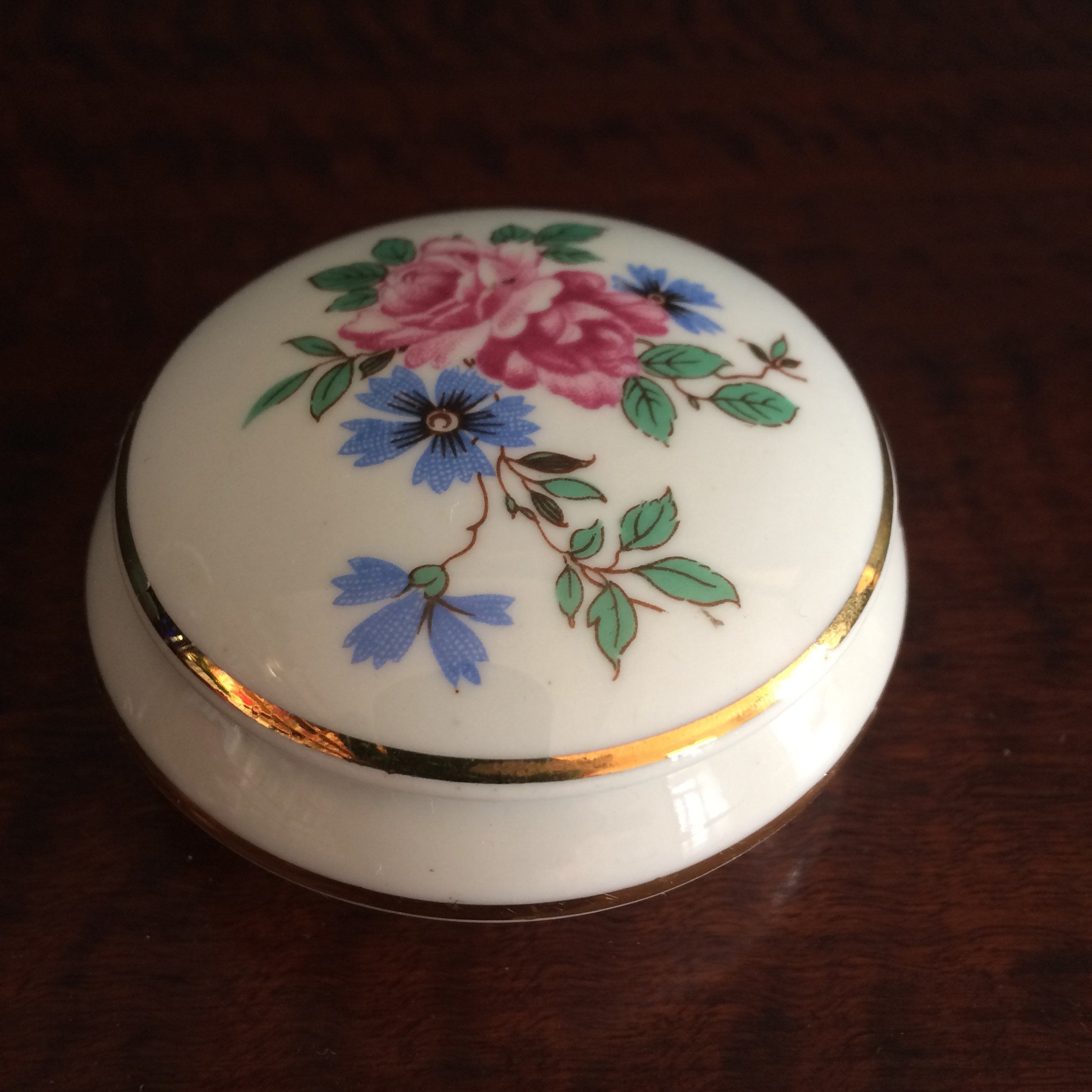Vintage Small Porcelain Box Made of Limoges Porcelain With - Etsy