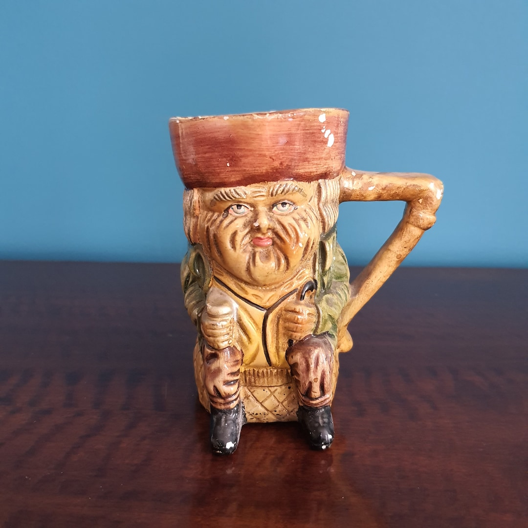 Vintage Antique Toby Style Mug With Old Man Face - Etsy