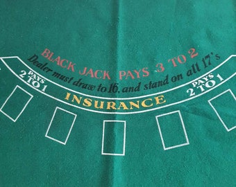 Black Jack Table Covers - Etsy