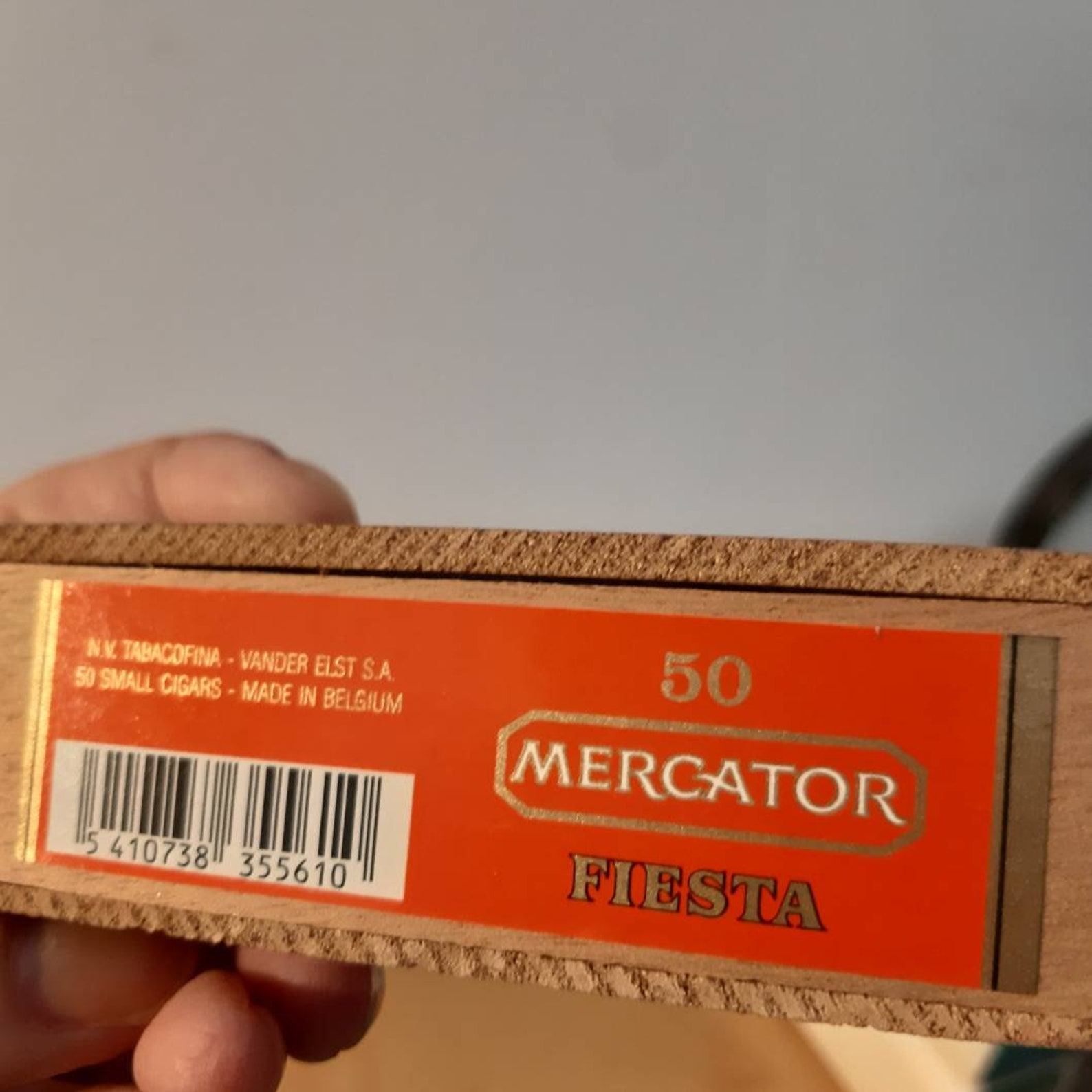 Vintage Wooden Cigar Box Cigars Mercator Fiesta Belgium Cigars | Etsy