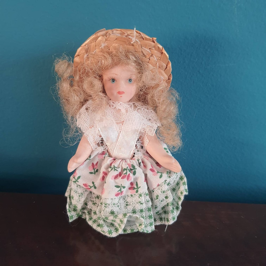 Vintage Small Porcelain Doll Ceramic Doll - Etsy Australia