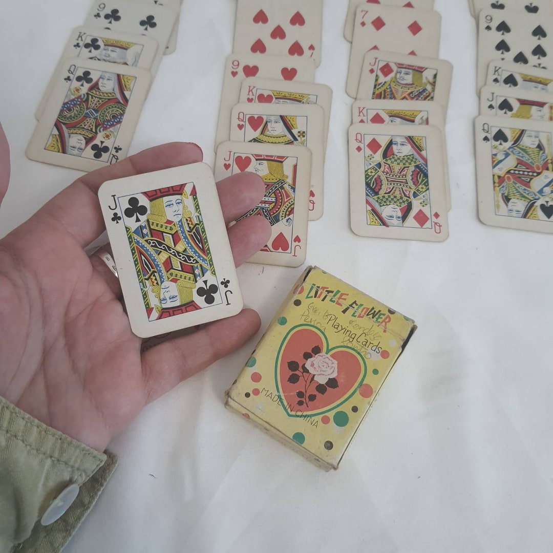 Vintage Mini Deck of Playing Cards Miniature Liliput Made in - Etsy