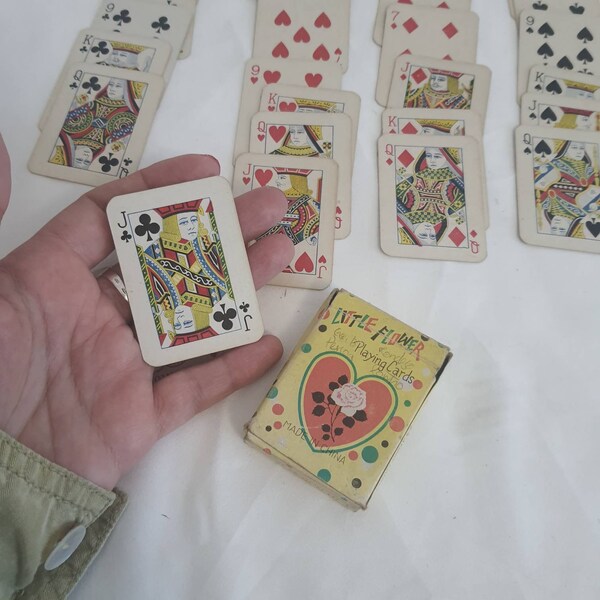 Miniature Playing Cards - Etsy