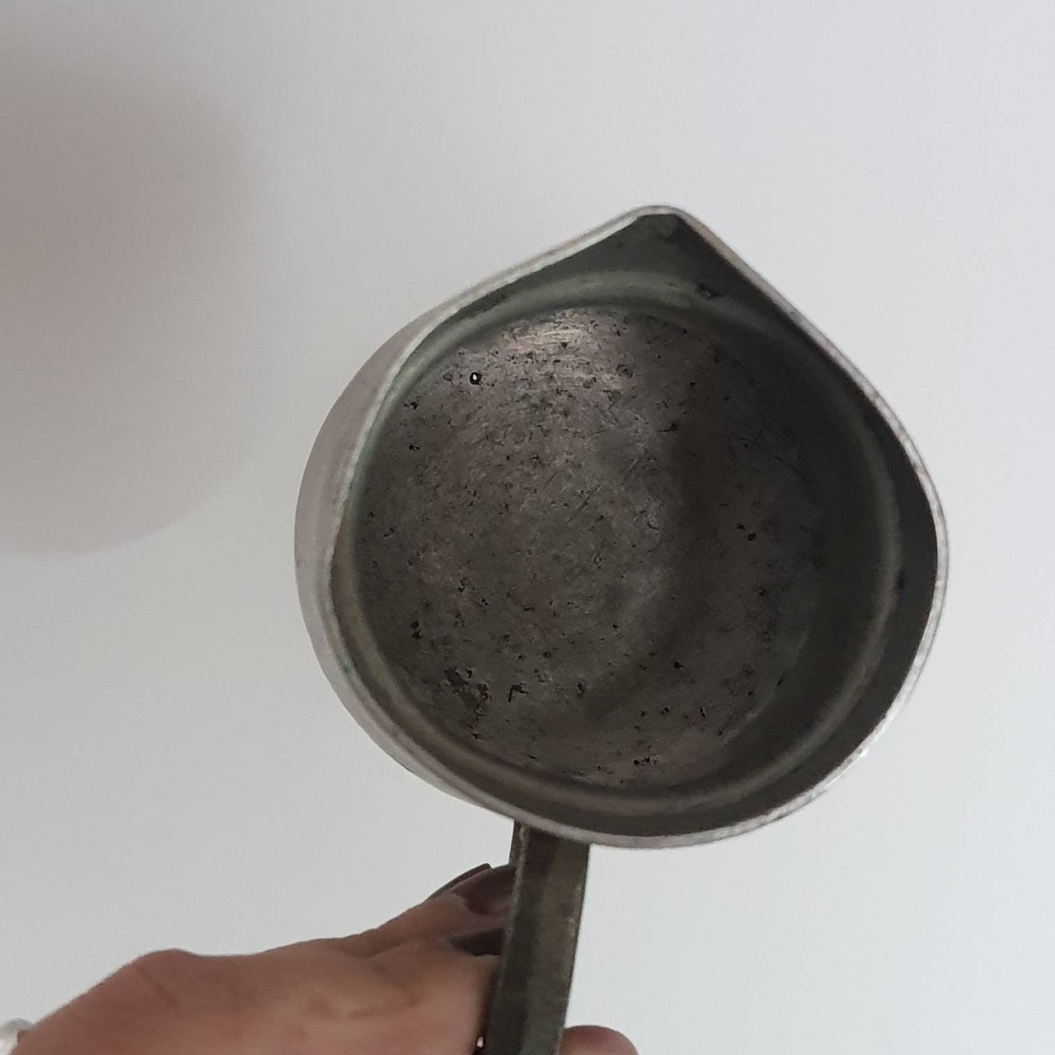 Vintage metal aluminium small jug pitcher handle old mid | Etsy