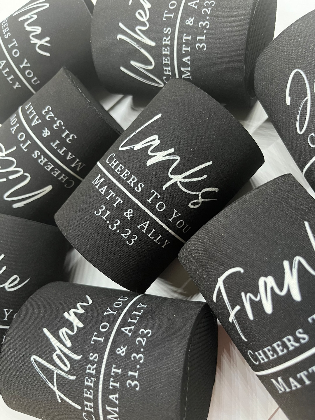 Personalised Wedding Stubby Holder,bridal Party Coolers,groomsman ...