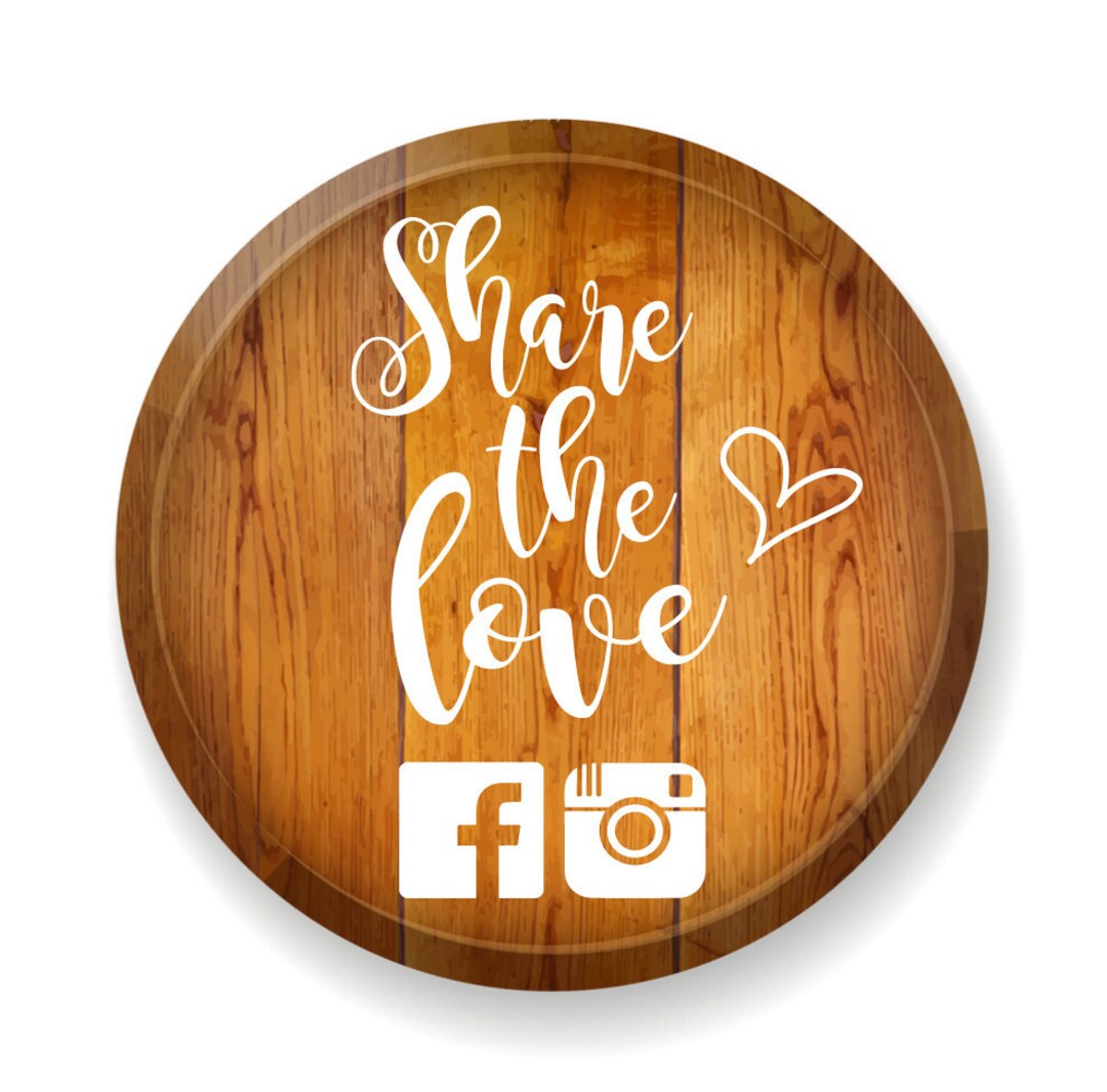 Share the Love Sticker - Vinyl Decal for Wedding, Engagement ...
