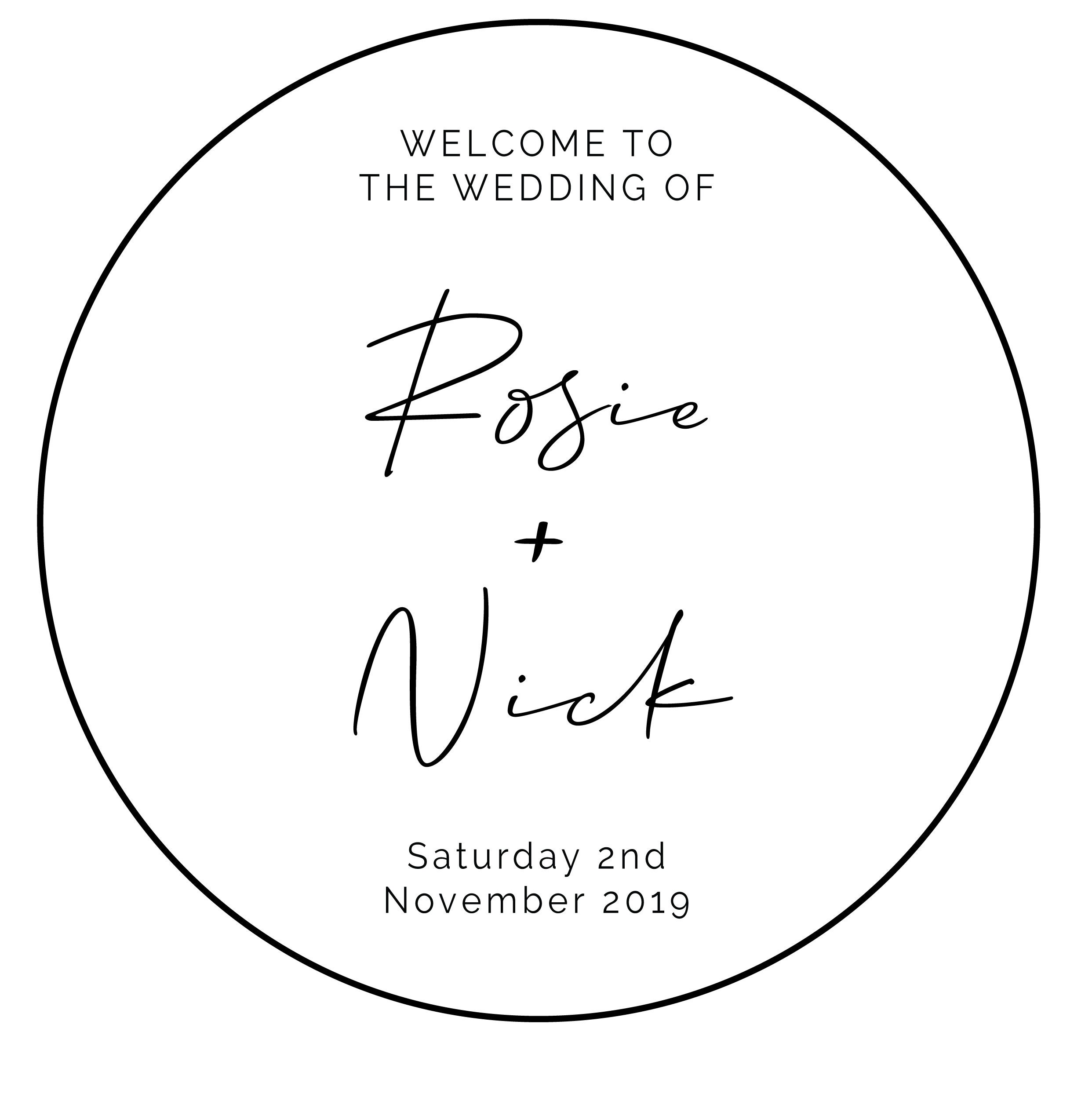 Welcome Sign Stickers DIY Round Circle Vinyl Decal for - Etsy Australia