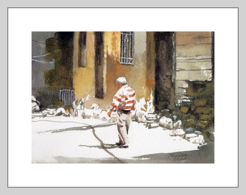 Izmir Turkey Original Art Watercolor Original Painting Wall Art "izmir ...